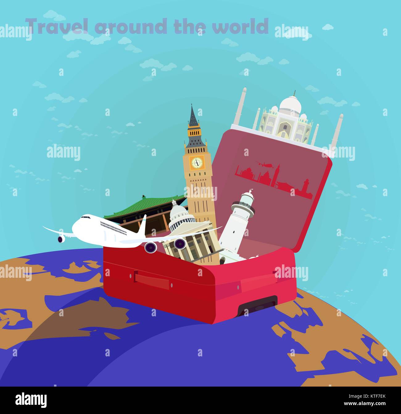 Airlines Travel around the world Stock Vector Image & Art - Alamy