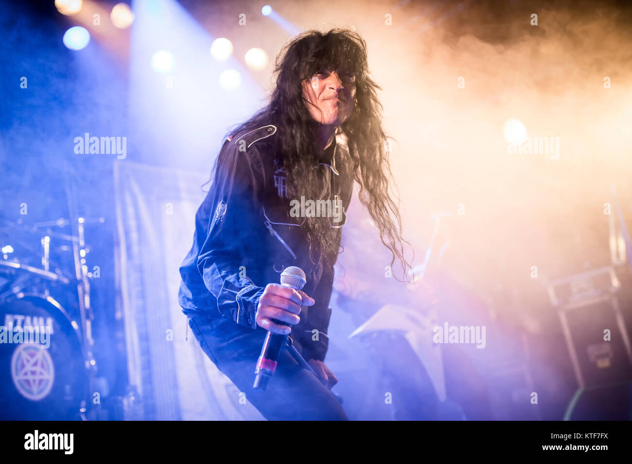 The American thrash metal band Anthrax performs a live concert at ...