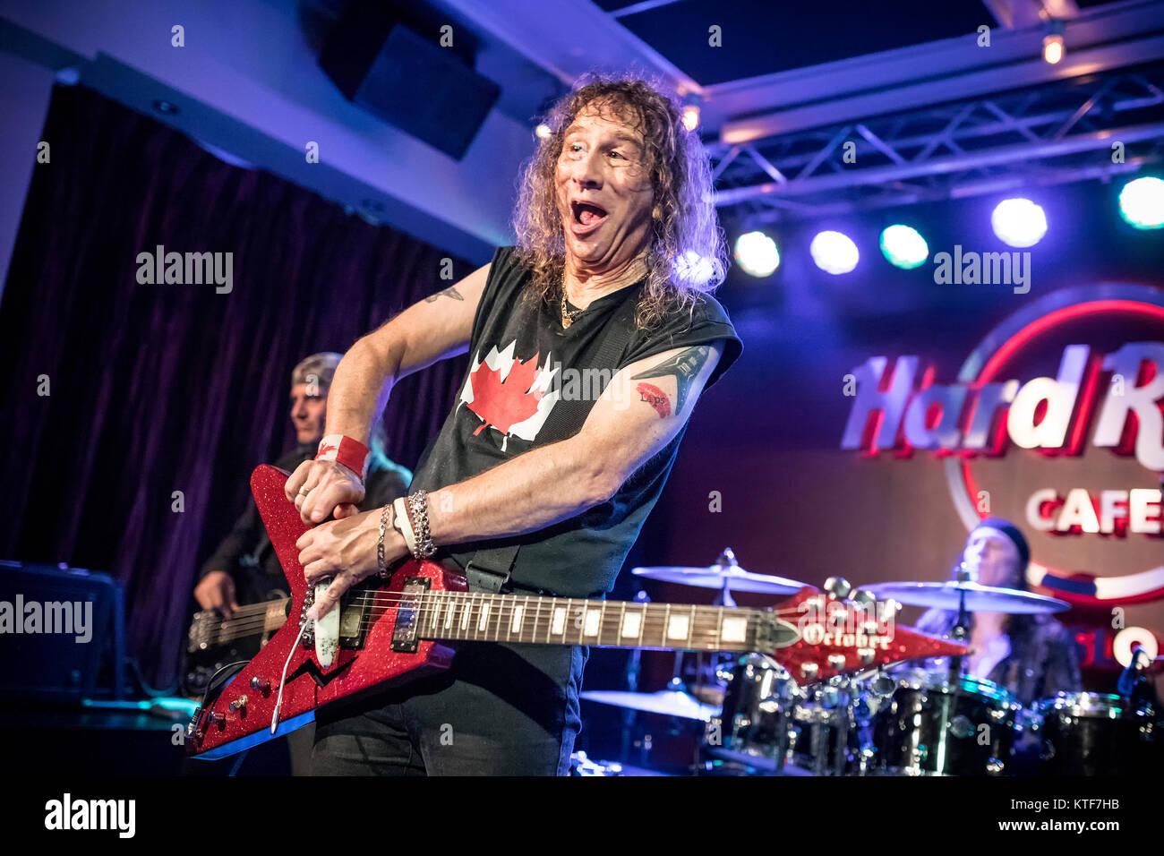 The Canadian heavy metal band Anvil performs a live concert at Hard ...