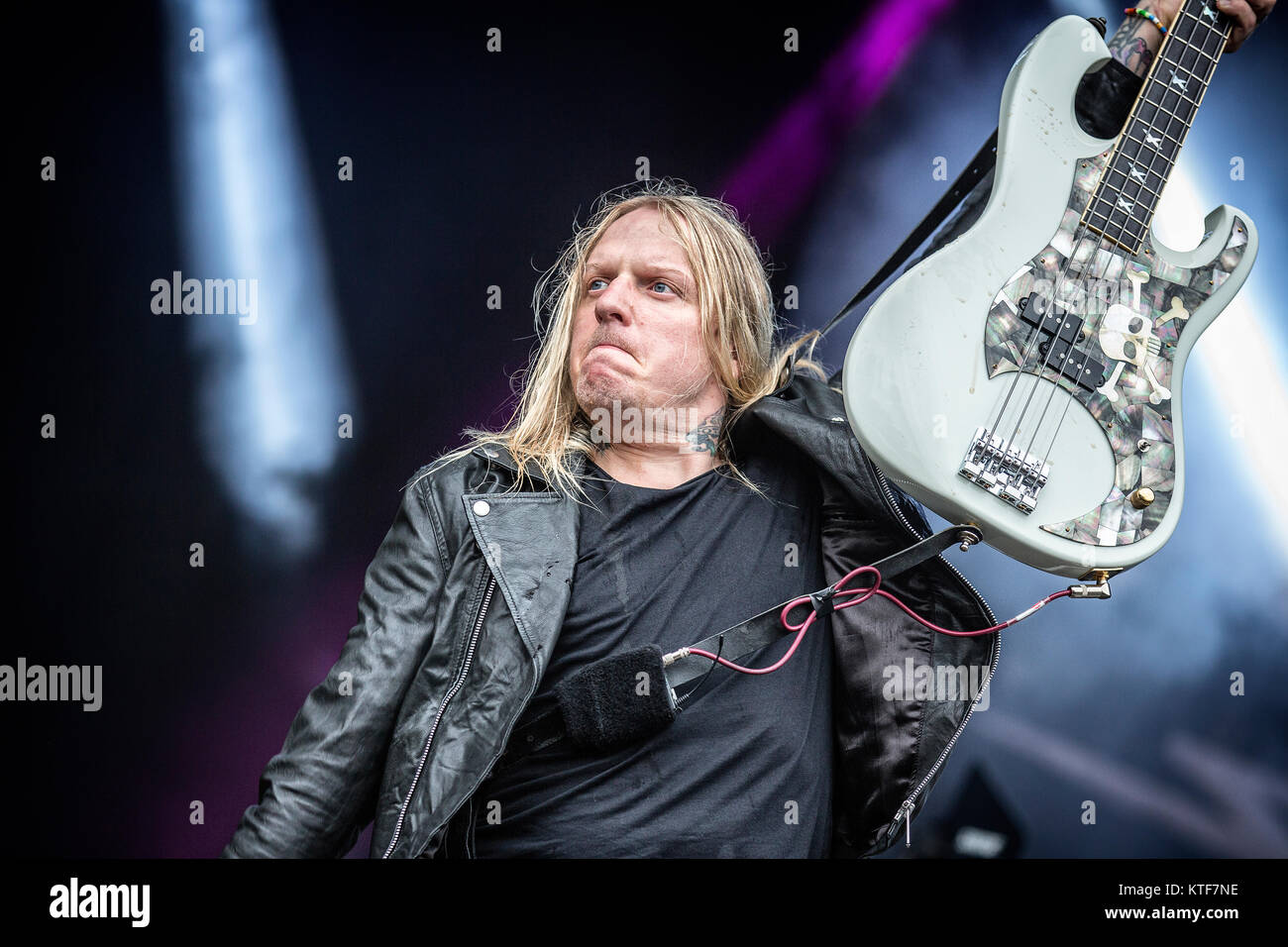 The Swedish rock band Backyard Babies performs a live concert at the ...
