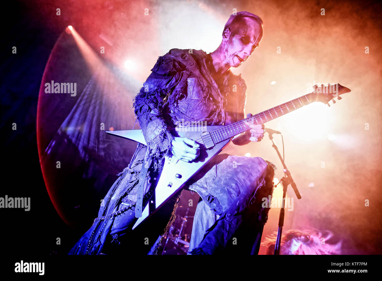 The Polish heavy metal band Behemoth performs a live concert at ...