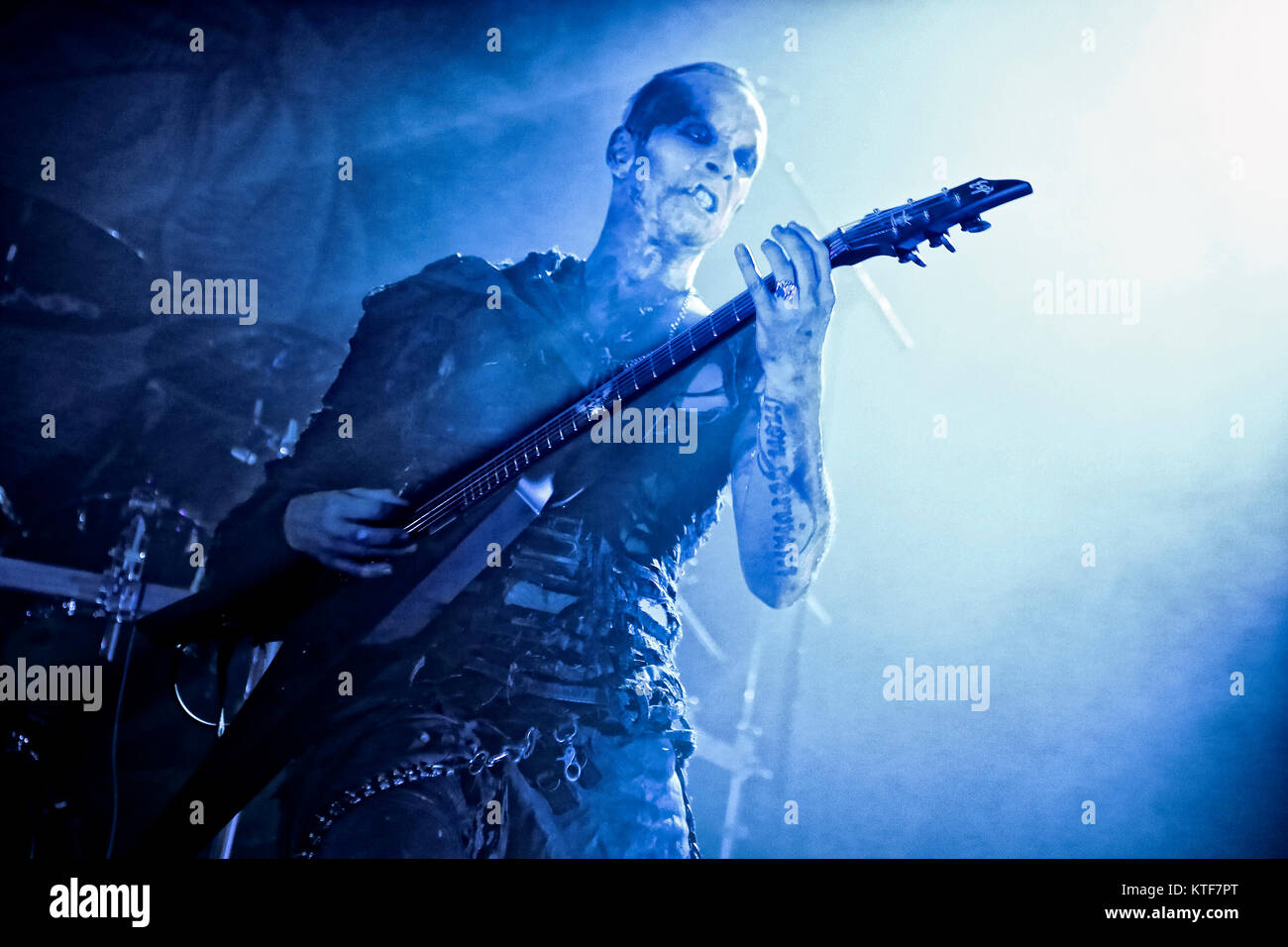 The Polish heavy metal band Behemoth performs a live concert at ...
