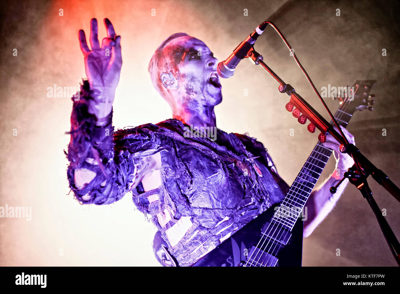 The Polish heavy metal band Behemoth performs a live concert at ...