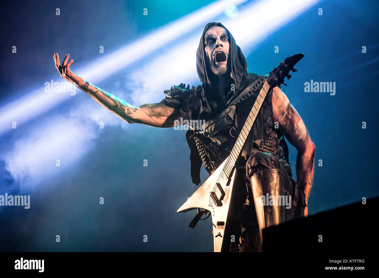 The Polish heavy metal band Behemoth performs a live concert at the ...