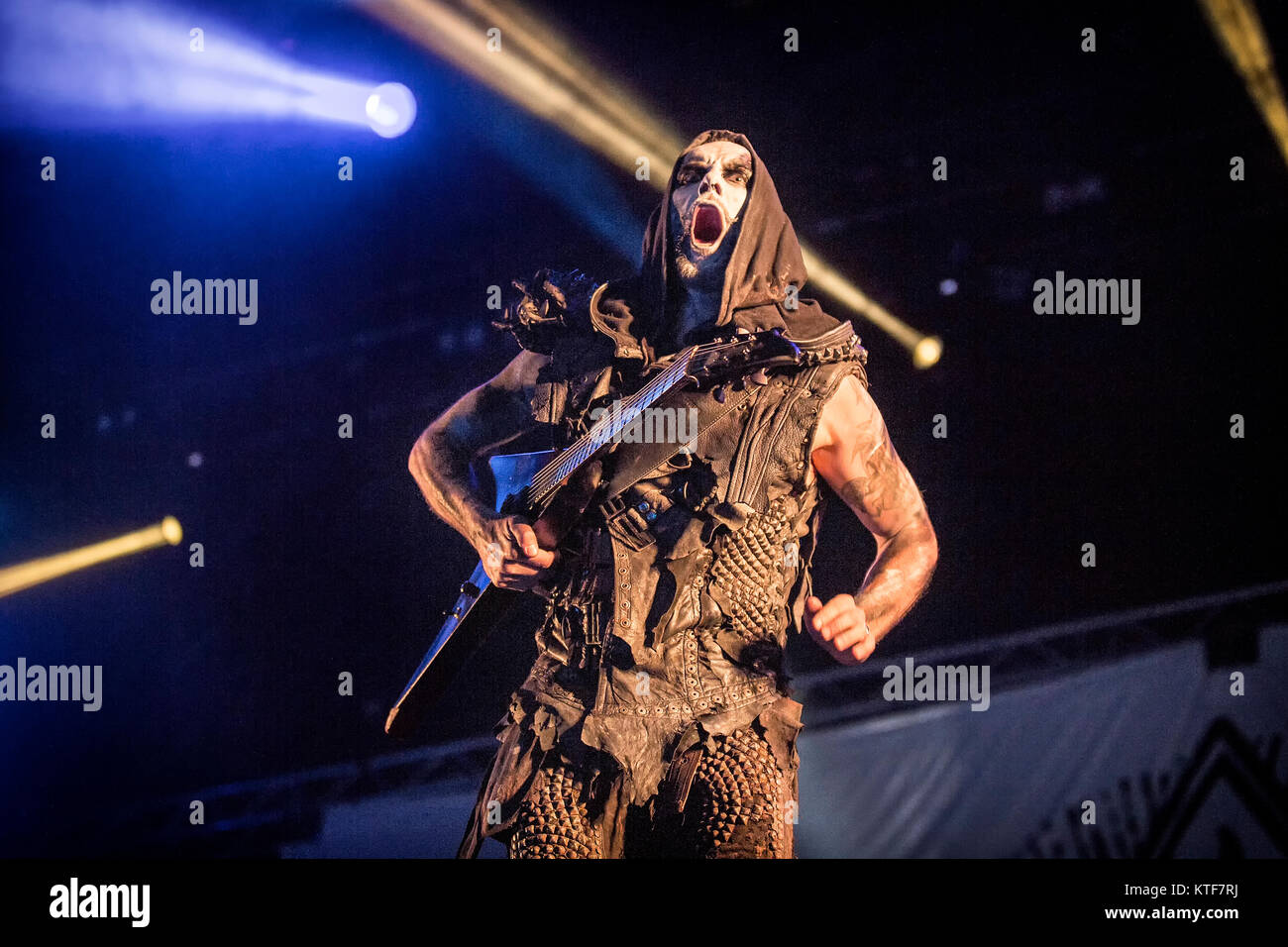 The Polish heavy metal band Behemoth performs a live concert at the ...