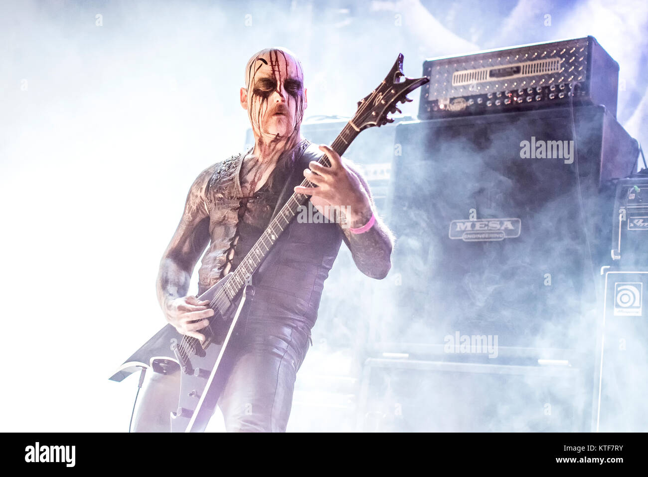 The Austrian death metal band Belphegor performs a live concert at ...