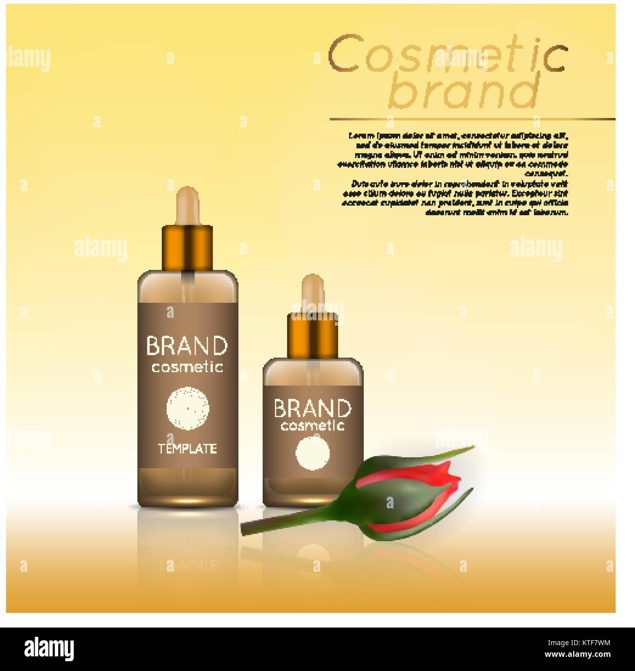 Sparkling rose poster Stock Vector Images - Alamy