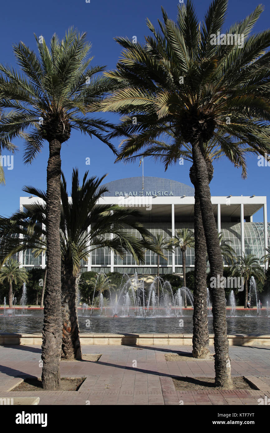Palau de la musica Concert Hall in Valencia Spain Stock Photo - Alamy
