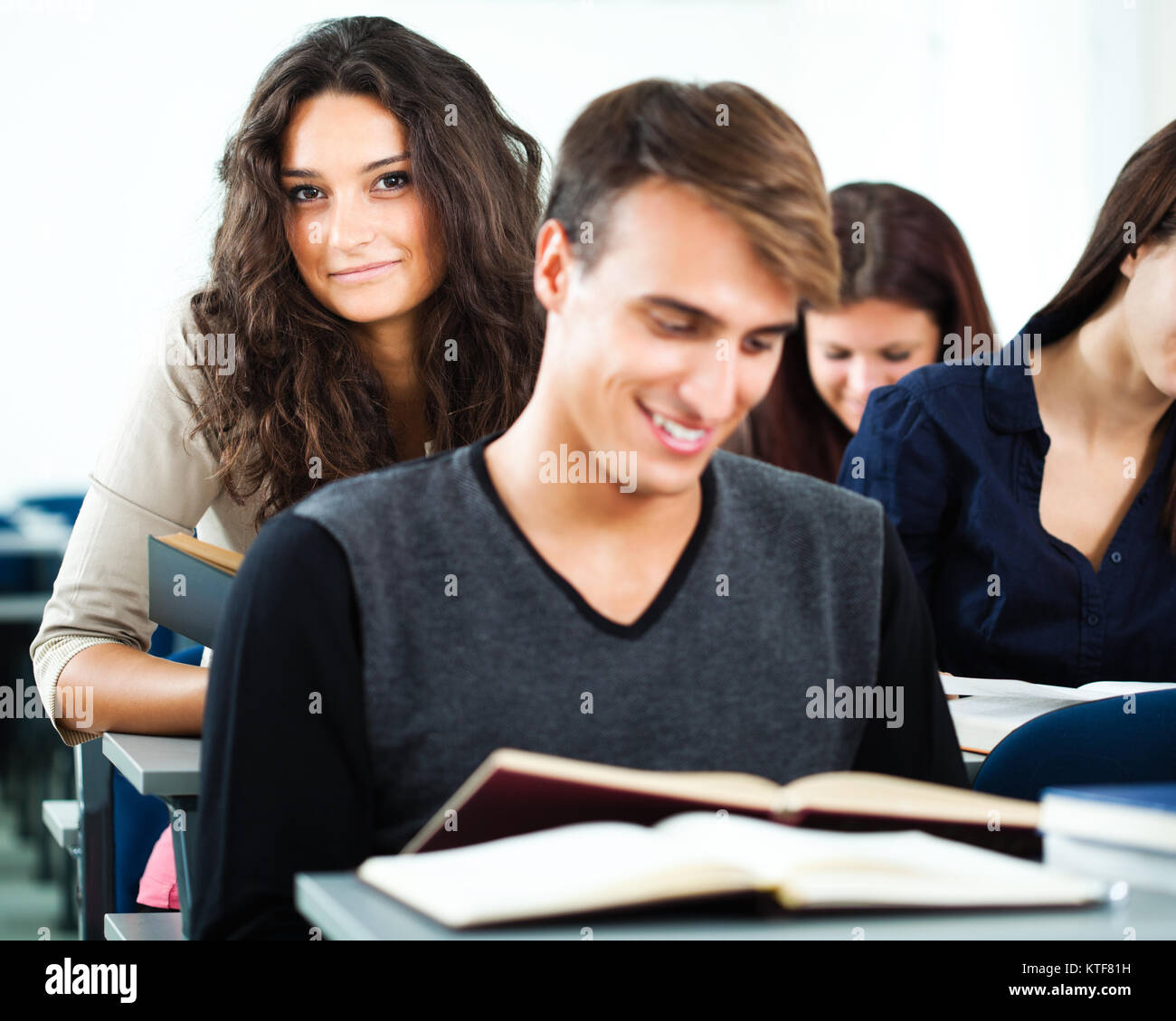 Students in class Stock Photo - Alamy