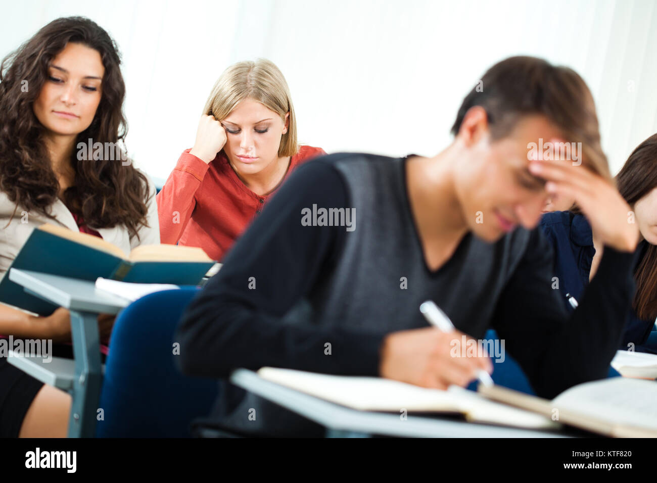 Students in class Stock Photo - Alamy