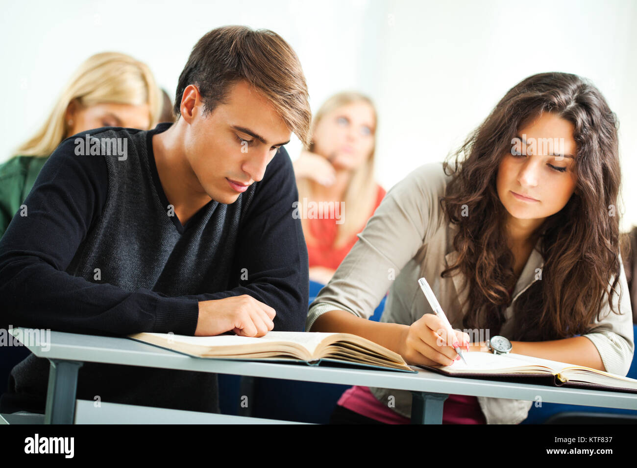 Students in class Stock Photo - Alamy