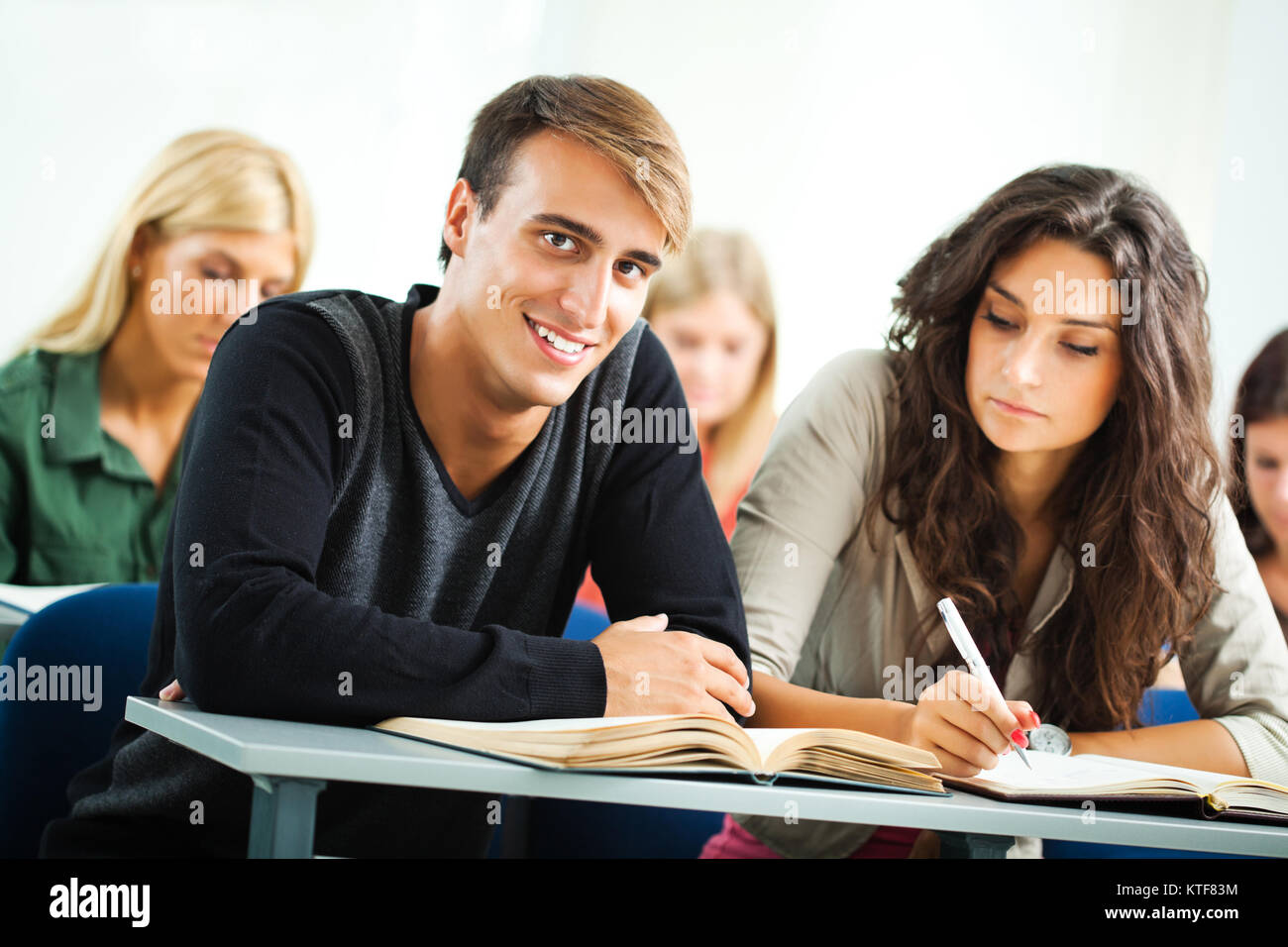 Students in class Stock Photo - Alamy