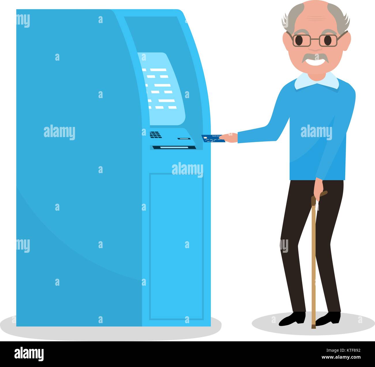 Cartoon grandfather hi-res stock photography and images - Alamy