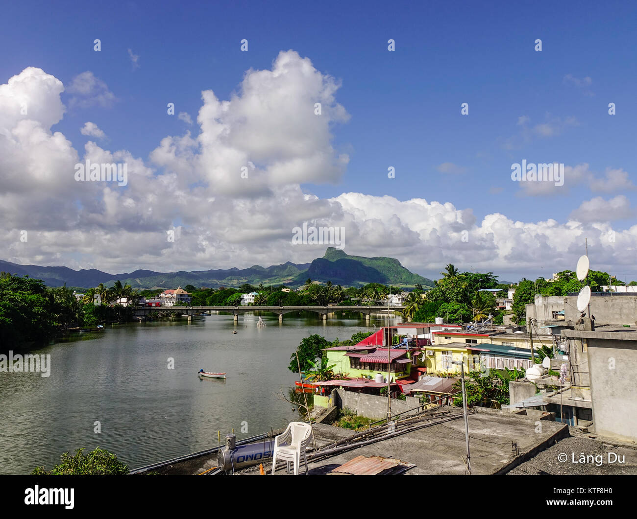 Mahebourg, Mauritius - Jan 3, 2017. River scenery of Mahebourg ...
