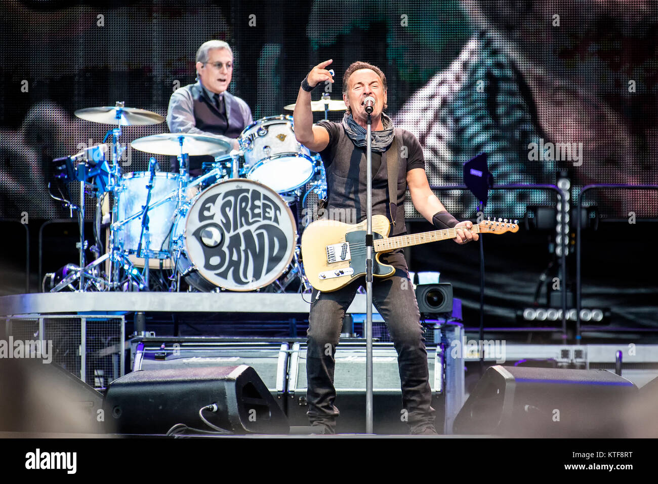 The American singer, songwriter and musician Bruce Springsteen performs ...