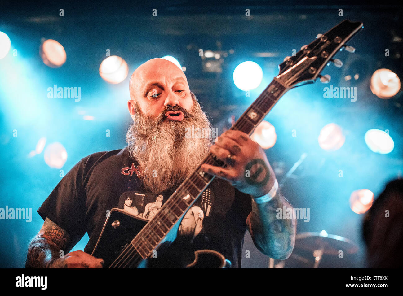 The American sludge metal band Crowbar performs a live concert at John ...