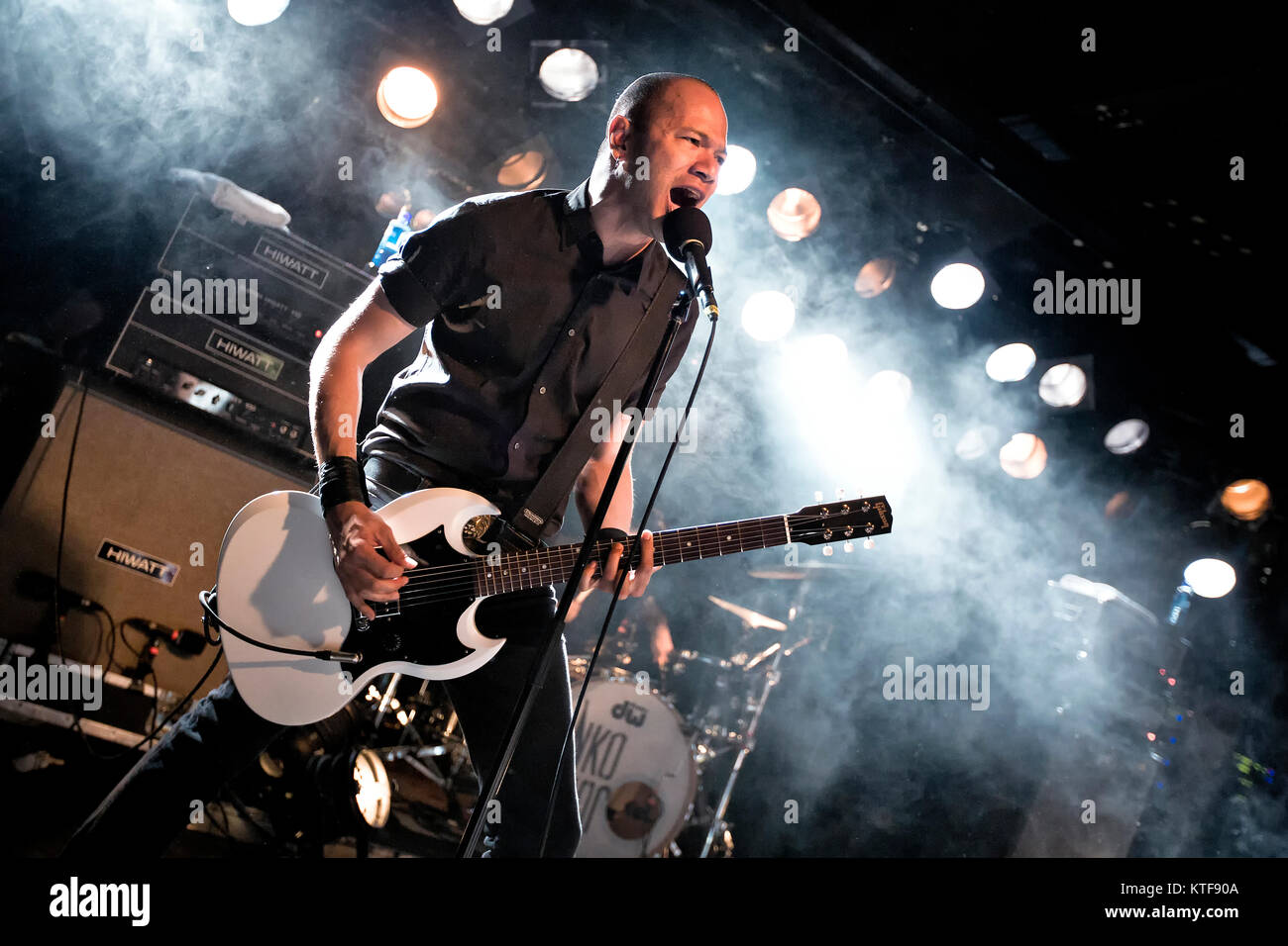 The Canadian rock band Danko Jones performs a live concert at John Dee ...