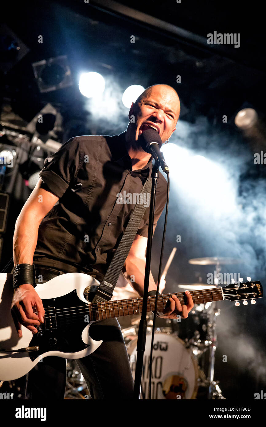The Canadian rock band Danko Jones performs a live concert at John Dee ...