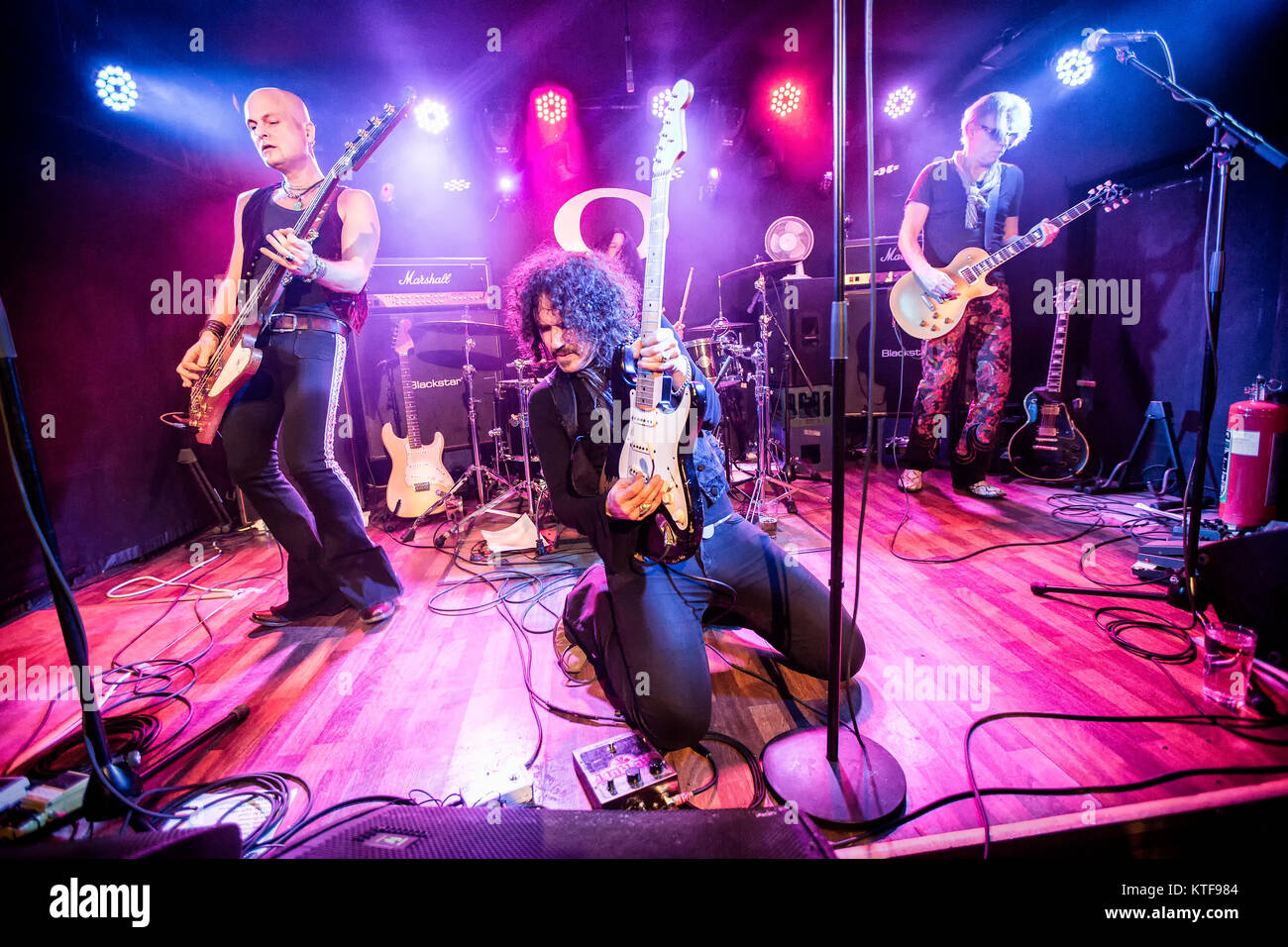 The Swedish funk metal band Electric Boys performs a live concert at ...