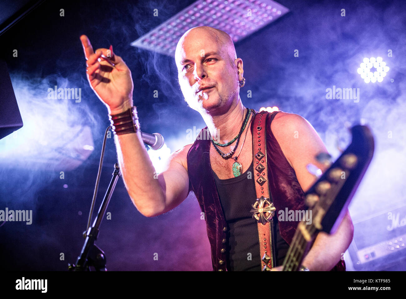 The Swedish funk metal band Electric Boys performs a live concert at ...