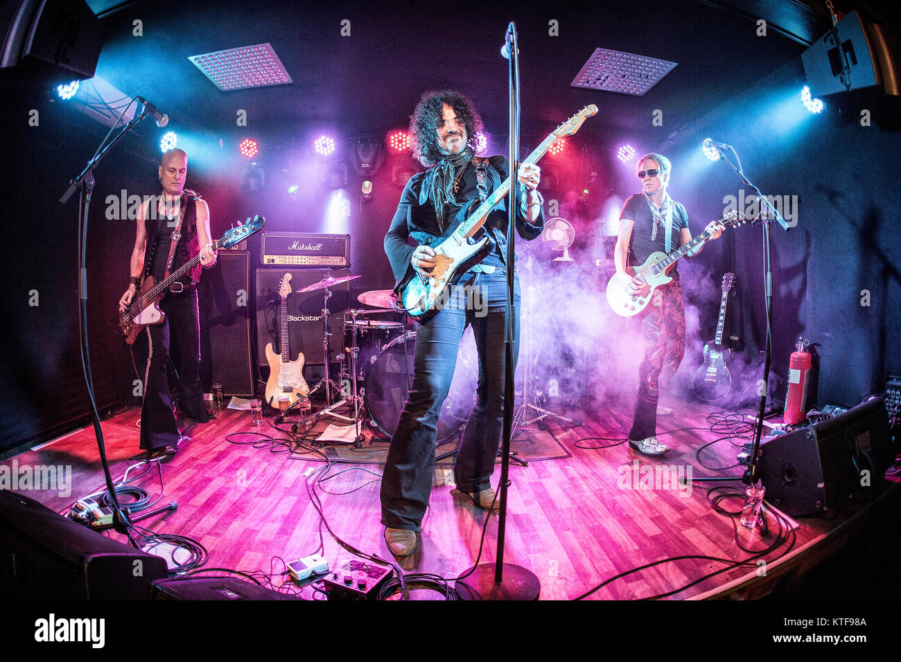 The Swedish funk metal band Electric Boys performs a live concert at ...