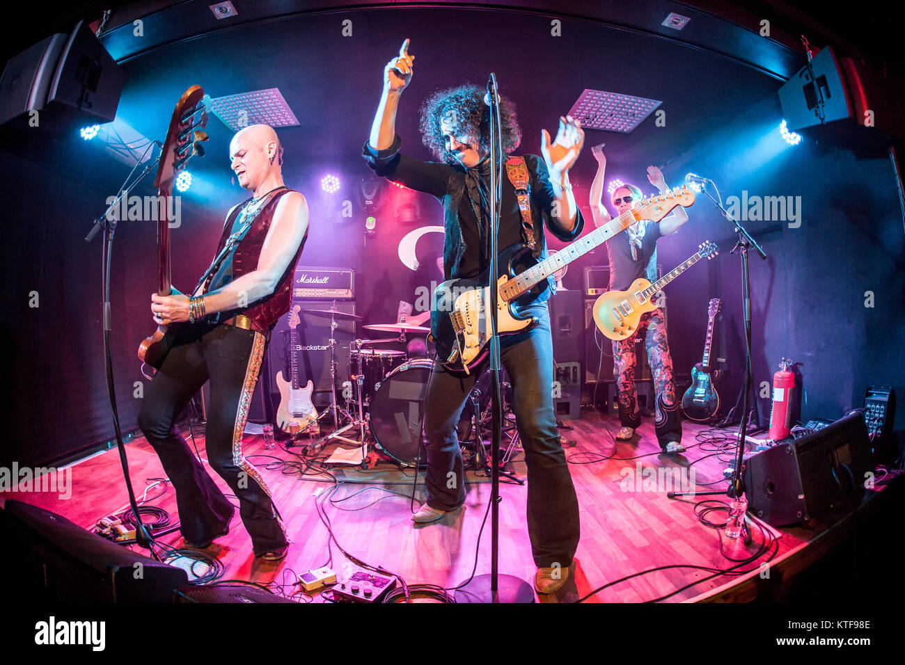 The Swedish funk metal band Electric Boys performs a live concert at ...