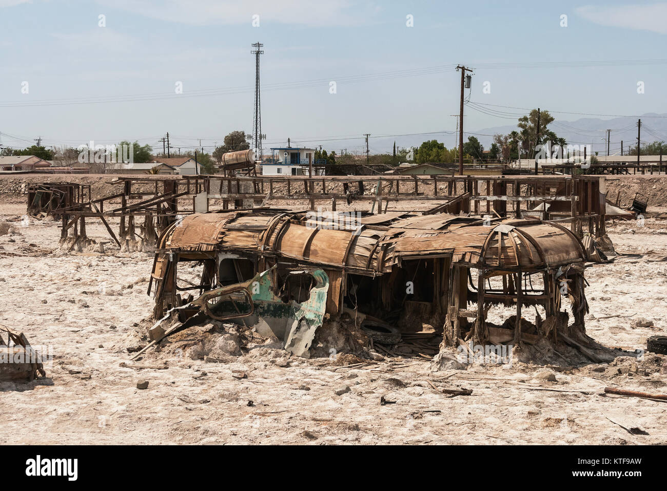 Wrecked caravan hi-res stock photography and images - Alamy