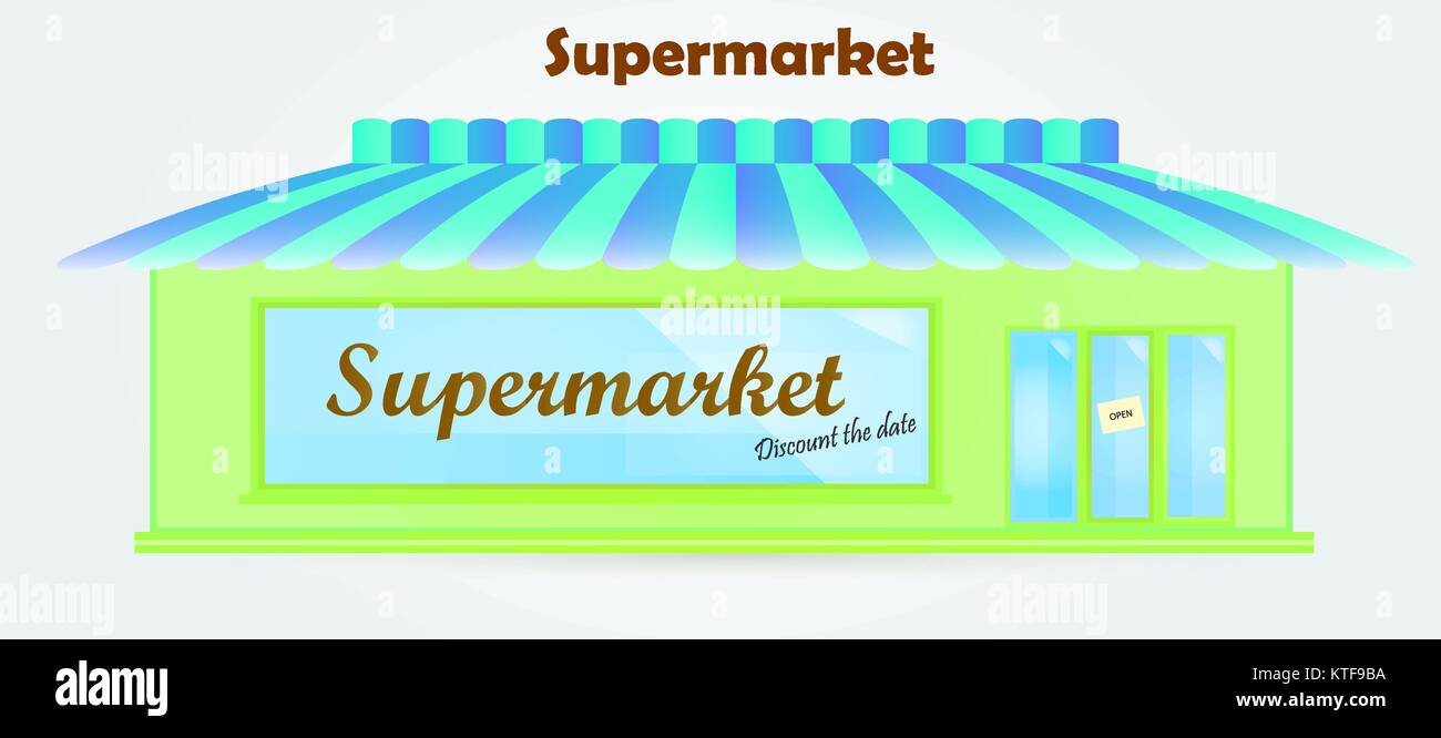 Supermarket background Stock Vector Images - Alamy