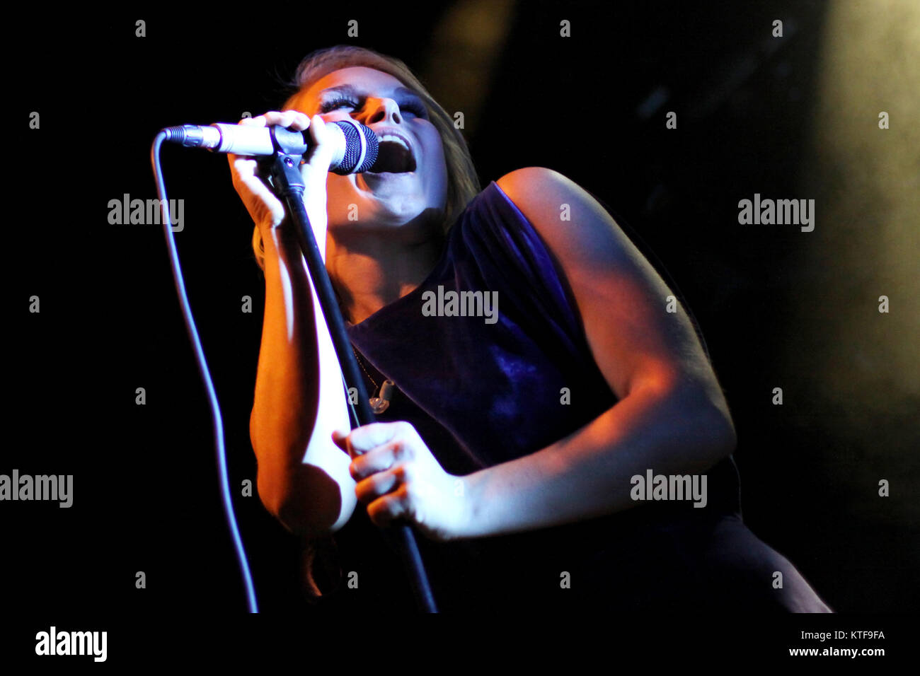 The Norwegian pop duo Eva & the Heartmaker performs live at Smuget in ...