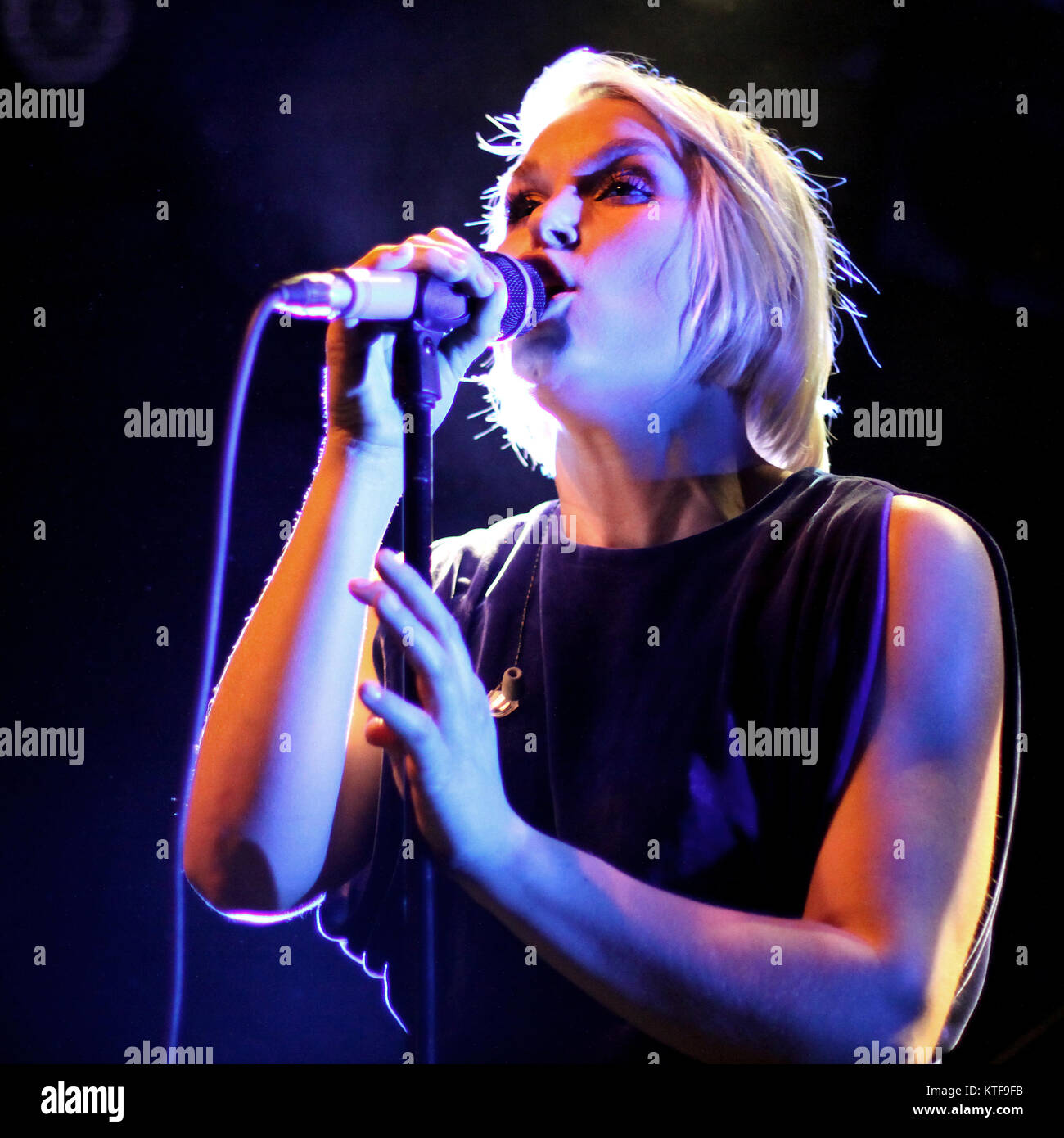 The Norwegian pop duo Eva & the Heartmaker performs live at Smuget in ...