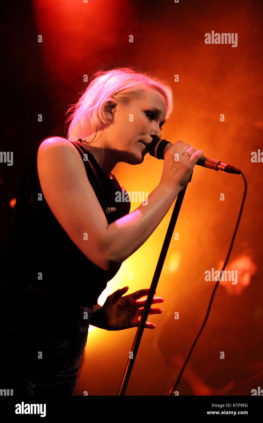 The Norwegian pop duo Eva & the Heartmaker performs live at Smuget in ...