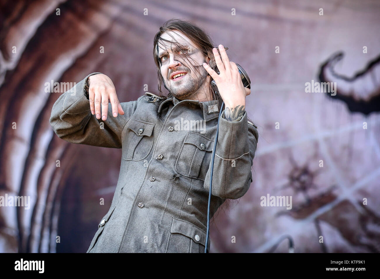 The Finnish folk metal band Finntroll performs a live concert at the ...