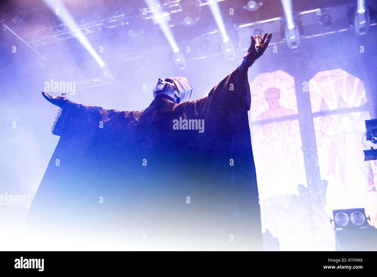 The Swedish doom metal band Ghost performs a live concert at Sentrum ...