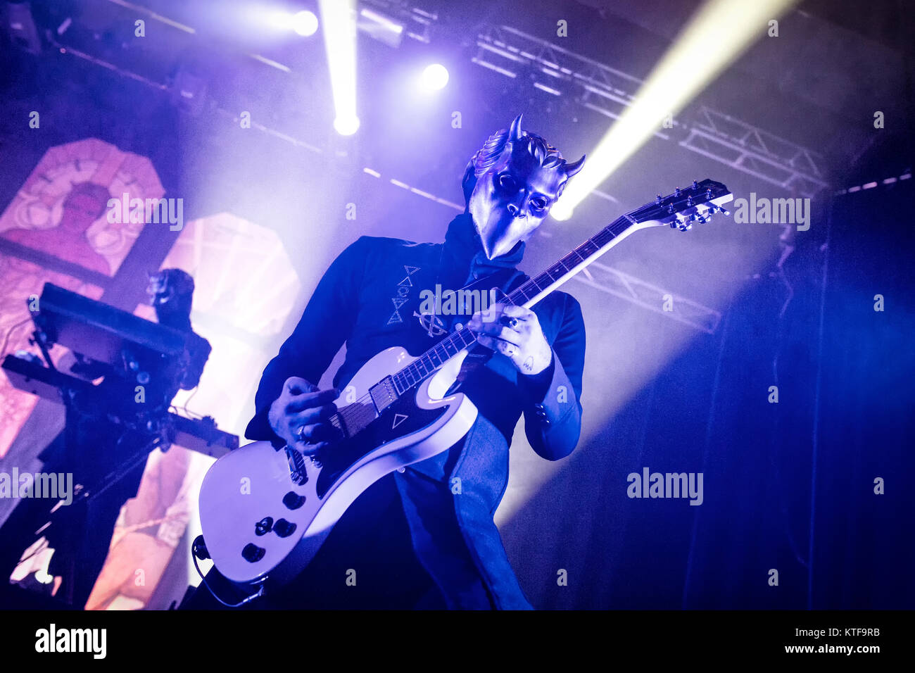 The Swedish doom metal band Ghost performs a live concert at Sentrum ...