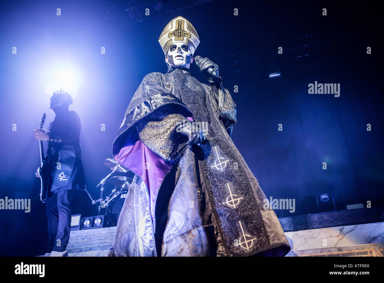 The Swedish doom metal band Ghost performs a live concert at Oslo ...