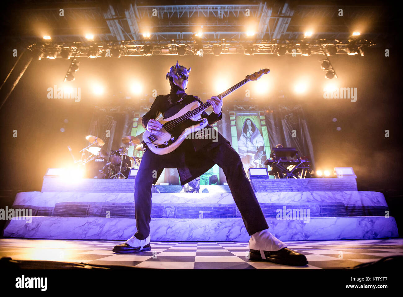 The Swedish doom metal band Ghost performs a live concert at Oslo ...