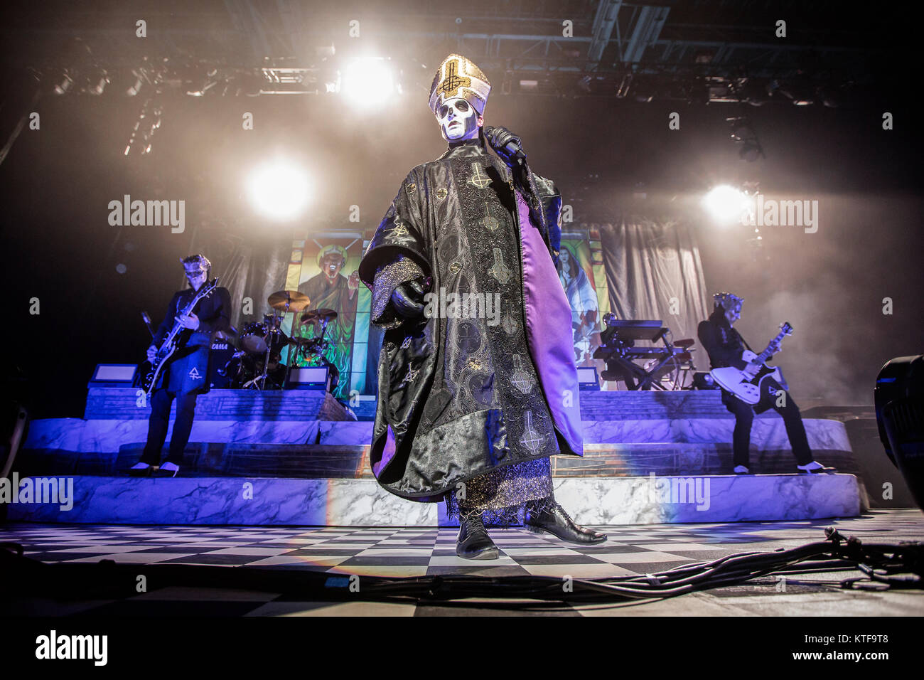 The Swedish doom metal band Ghost performs a live concert at Oslo ...