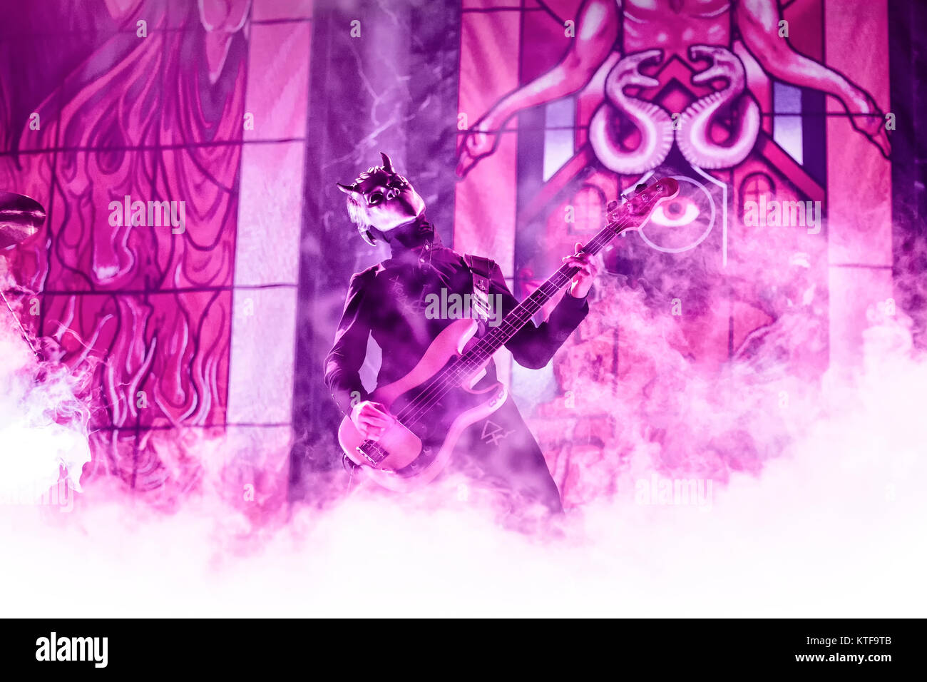 The Swedish doom metal band Ghost performs a live concert at Oslo ...
