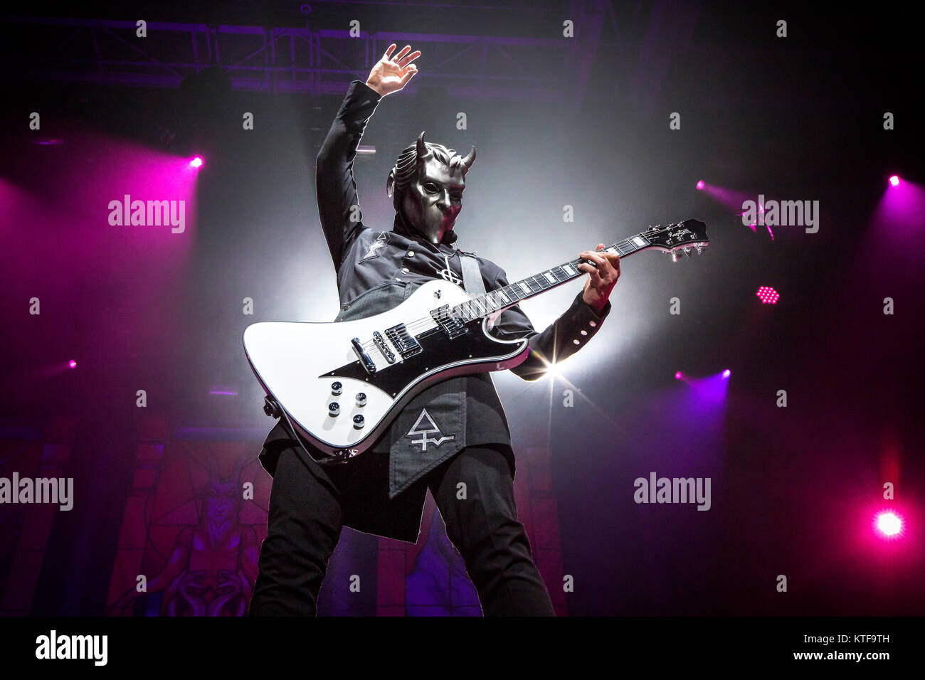 The Swedish doom metal band Ghost performs a live concert at Oslo ...