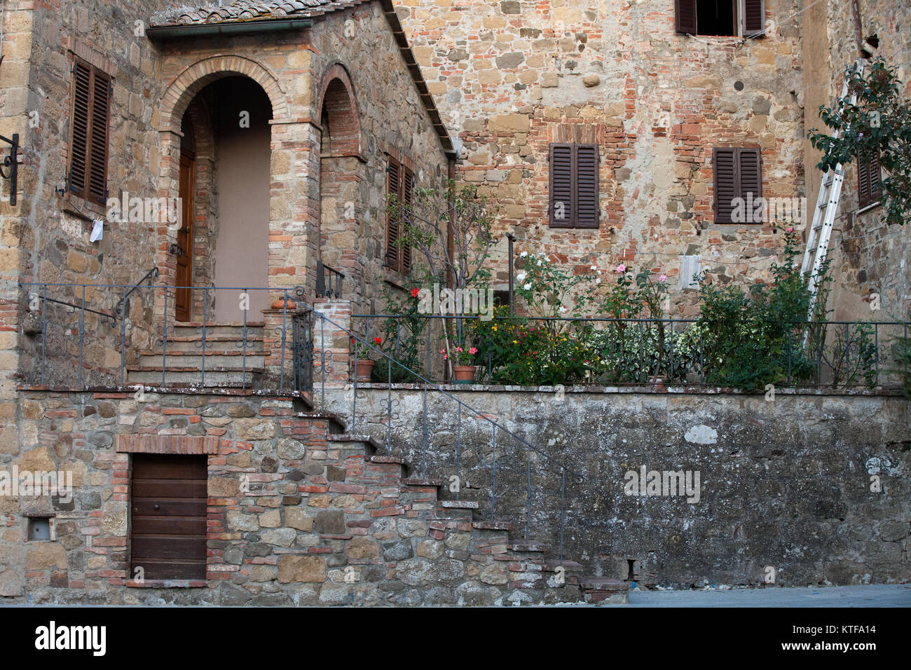 Monticchiello - Medieval village near Pienza . Tuscany. Italy Stock ...