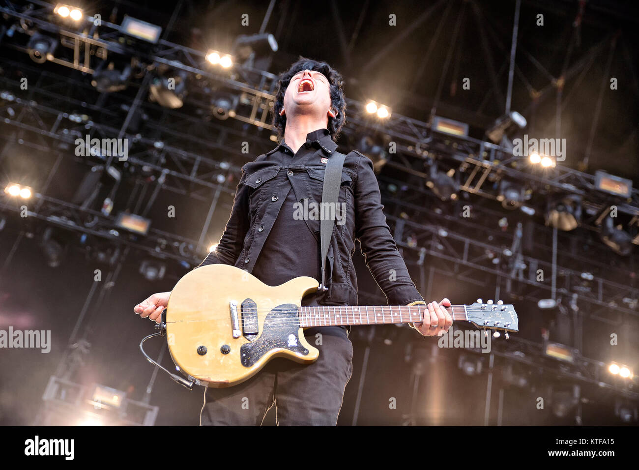 The American punk rock band Green Day performs a live concert at ...
