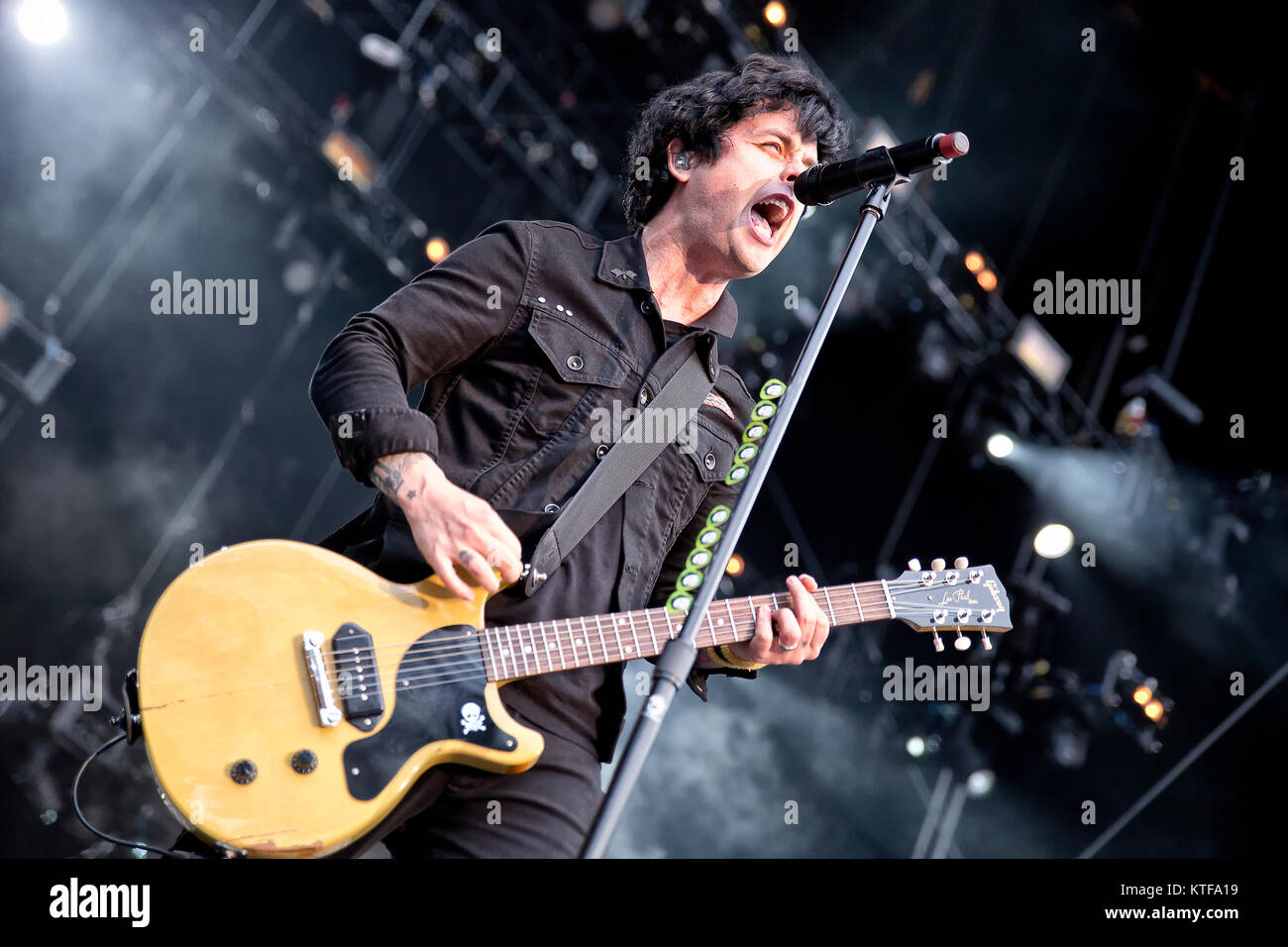 The American punk rock band Green Day performs a live concert at ...
