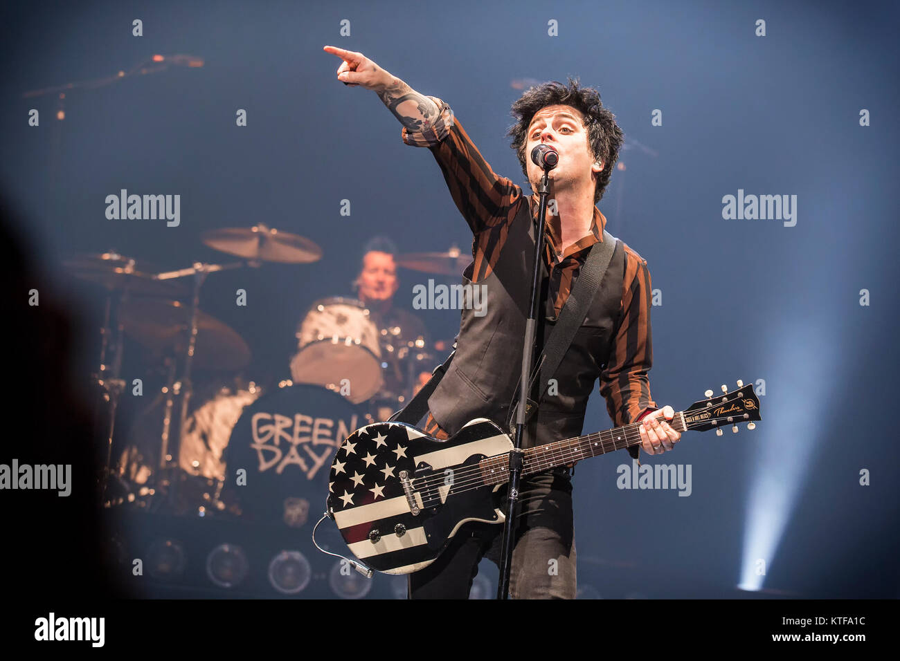 The American punk rock band Green Day performs a live concert at Oslo ...