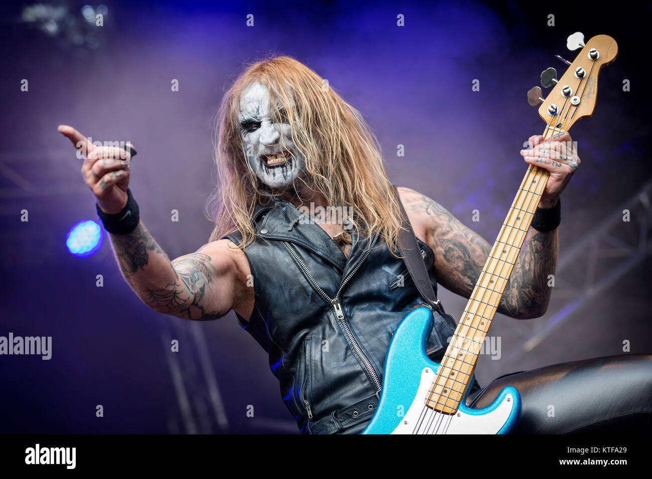 Norway, Borre – August 18, 2017. The Norwegian black metal band Gaahls ...