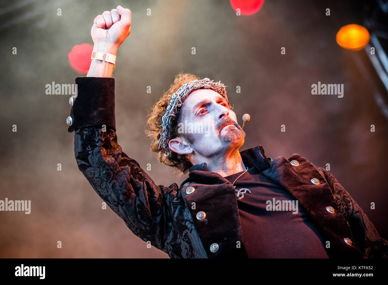 The English heavy metal band Hell performs live concert at the Swedish ...