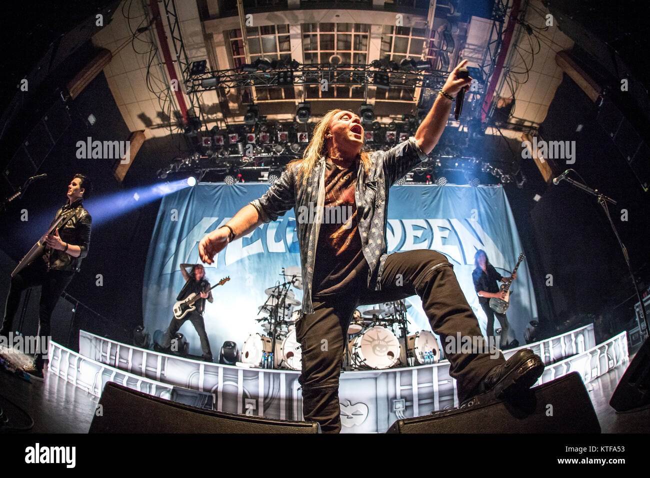 The German speed metal band Helloween performs a live concert at ...