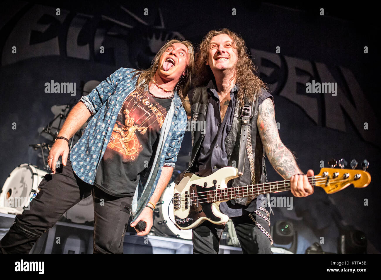 The German speed metal band Helloween performs a live concert at ...