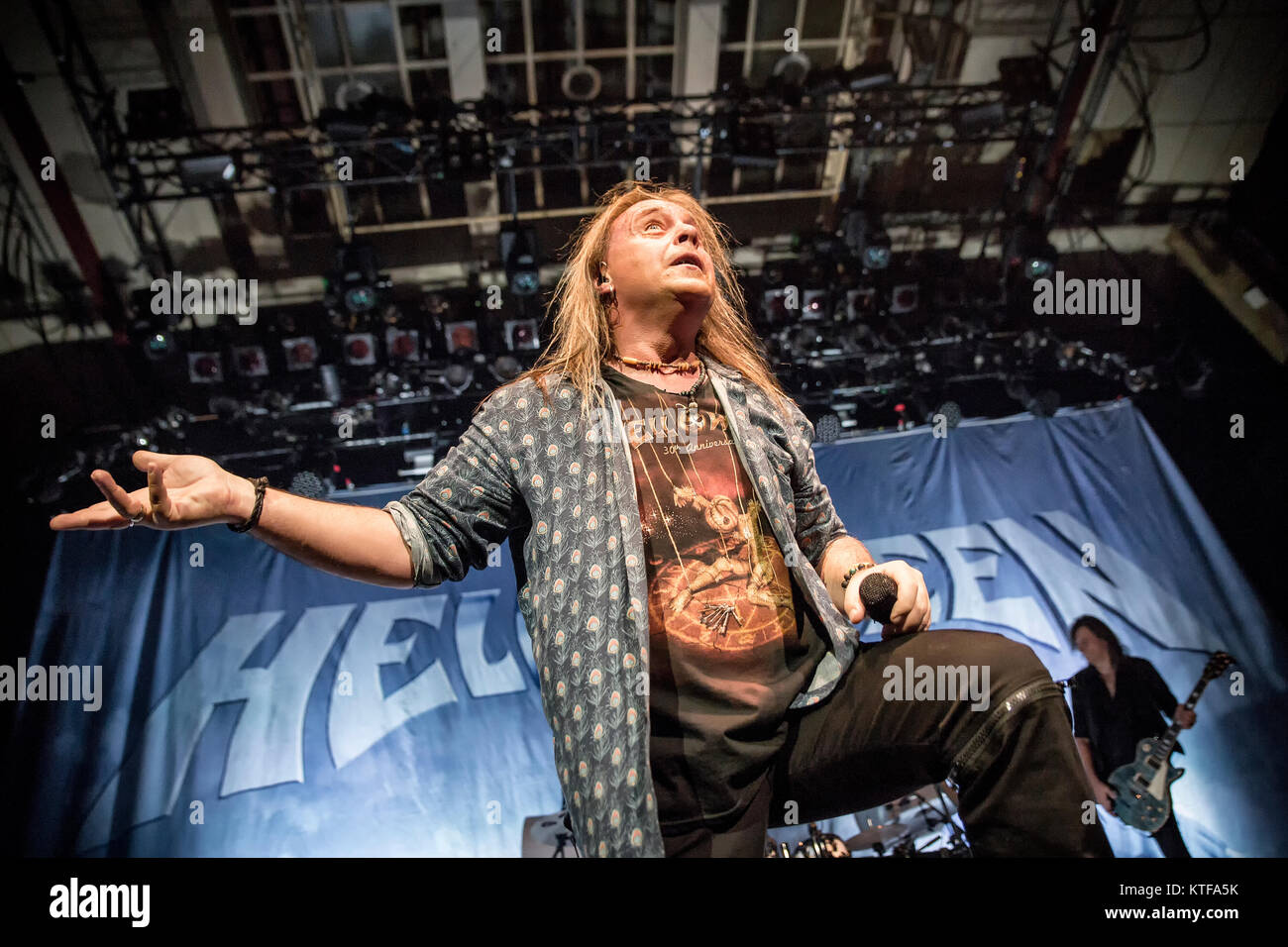 The German speed metal band Helloween performs a live concert at ...