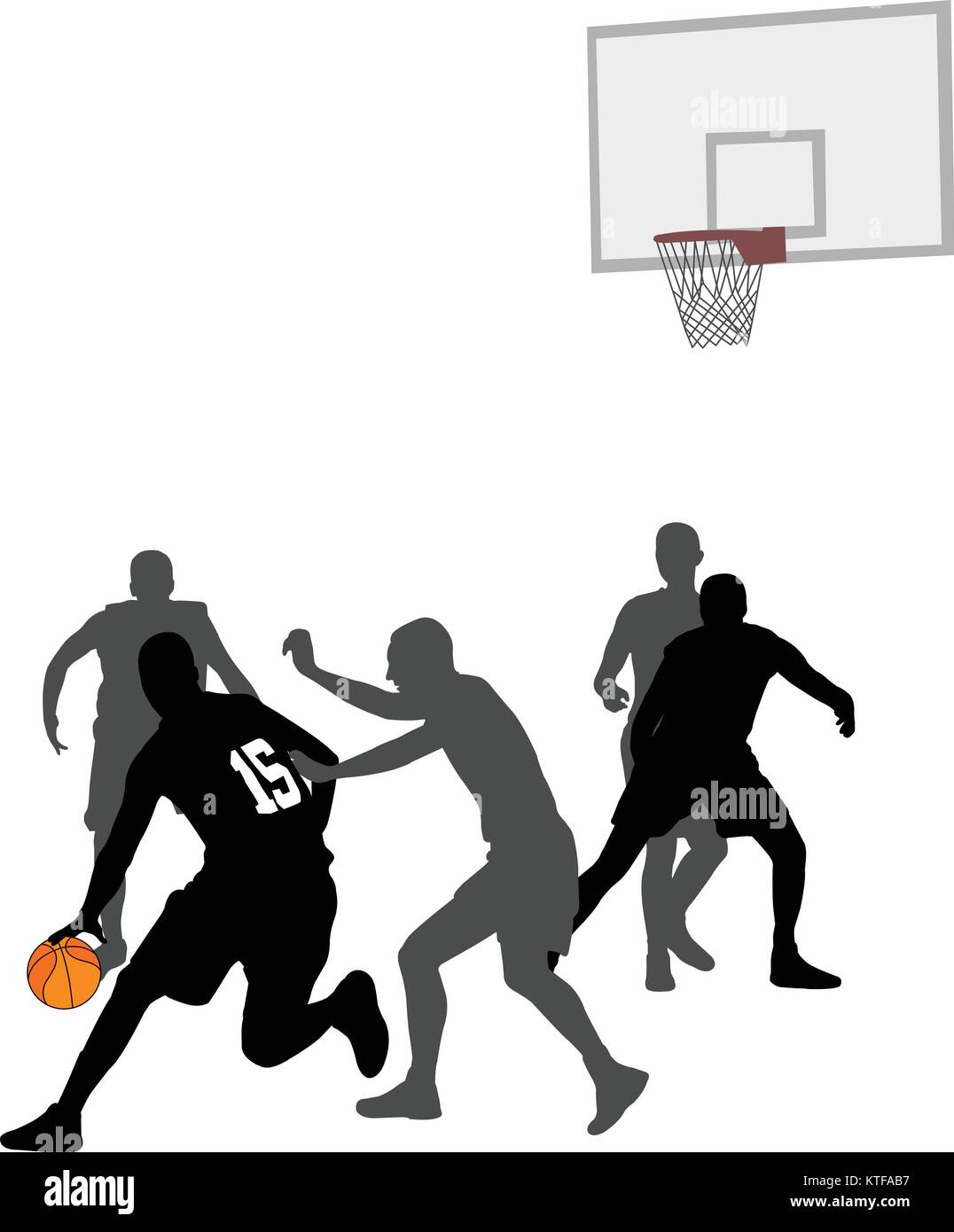 Basketball hoop vector hi-res stock photography and images - Alamy