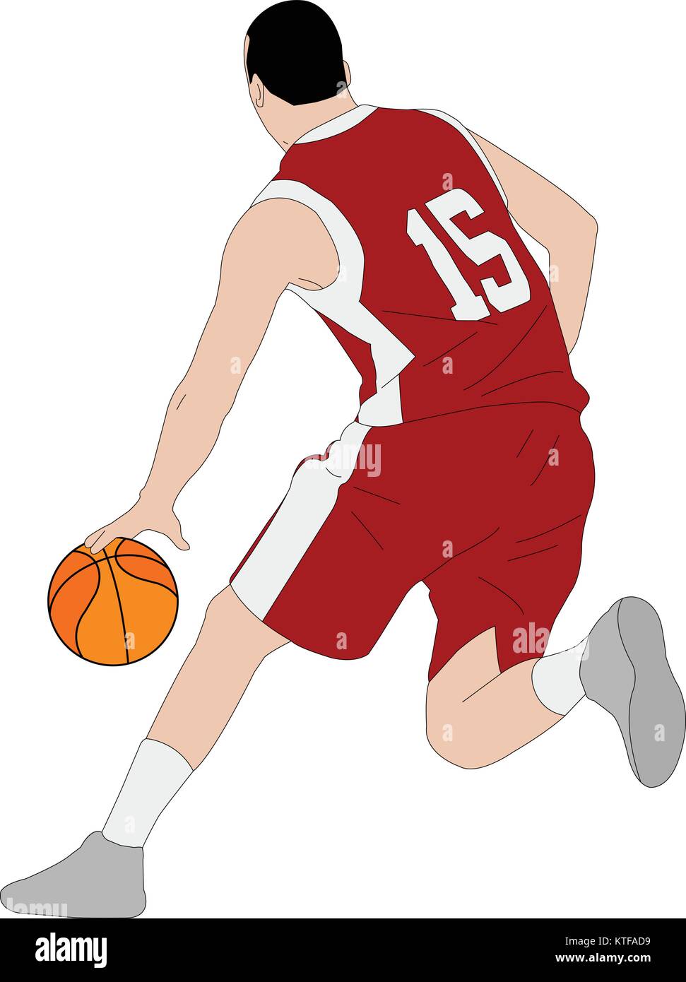 basketball player illustration - vector Stock Vector Image & Art - Alamy